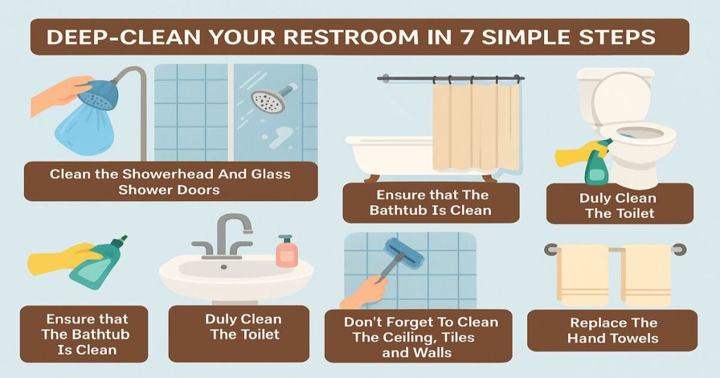 How To Deep-Clean Your Restroom In 7 Simple Steps